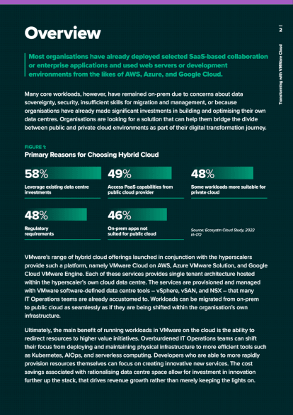 Transforming With Vmware Cloud
